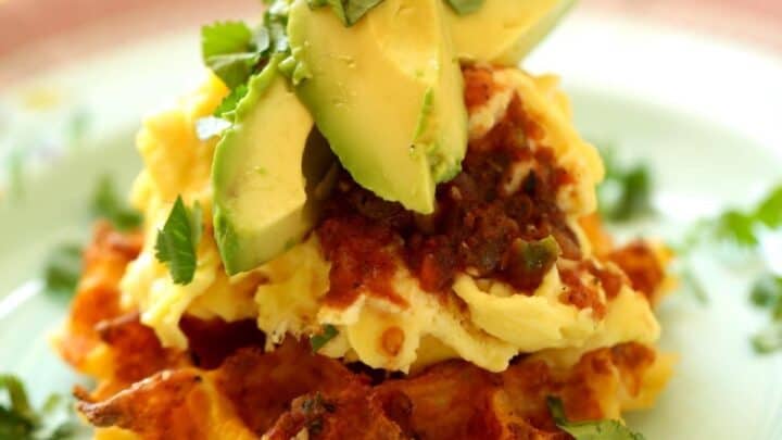 Hash Brown Waffles and Mexican Scramble - Entertaining with Beth