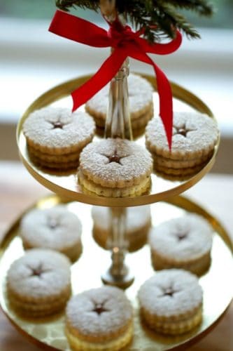 Linzer Cookies with Hazelnuts and Nutella - Entertaining with Beth