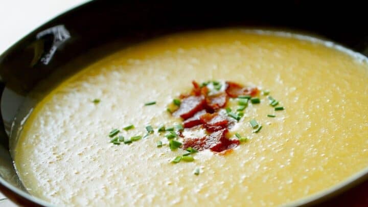 Bacon Cheddar Potato Soup - Entertaining with Beth