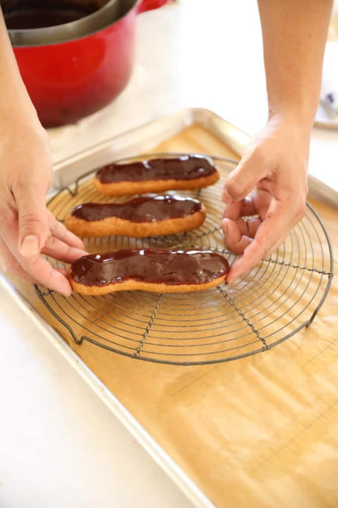 Easy Chocolate Eclair Recipe- Entertaining with Beth