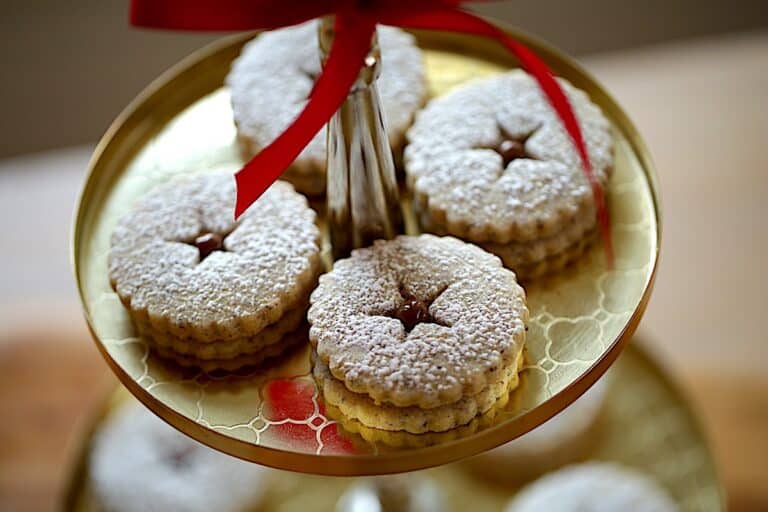 Linzer Cookies with Hazelnuts and Nutella - Entertaining with Beth