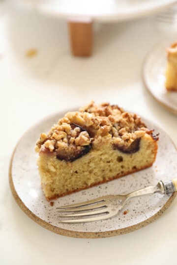 Fresh Fig Cake Recipe with Crumb Topping - Entertaining with Beth