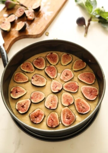 Fresh Fig Cake Recipe with Crumb Topping - Entertaining with Beth
