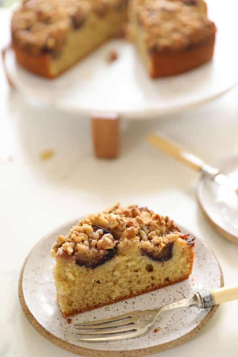 Fresh Fig Cake Recipe with Crumb Topping - Entertaining with Beth