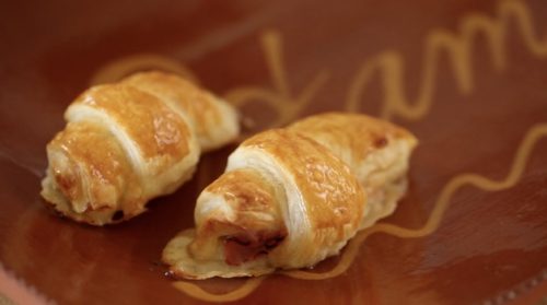 Mini Ham and Cheese Croissants - Entertaining with Beth
