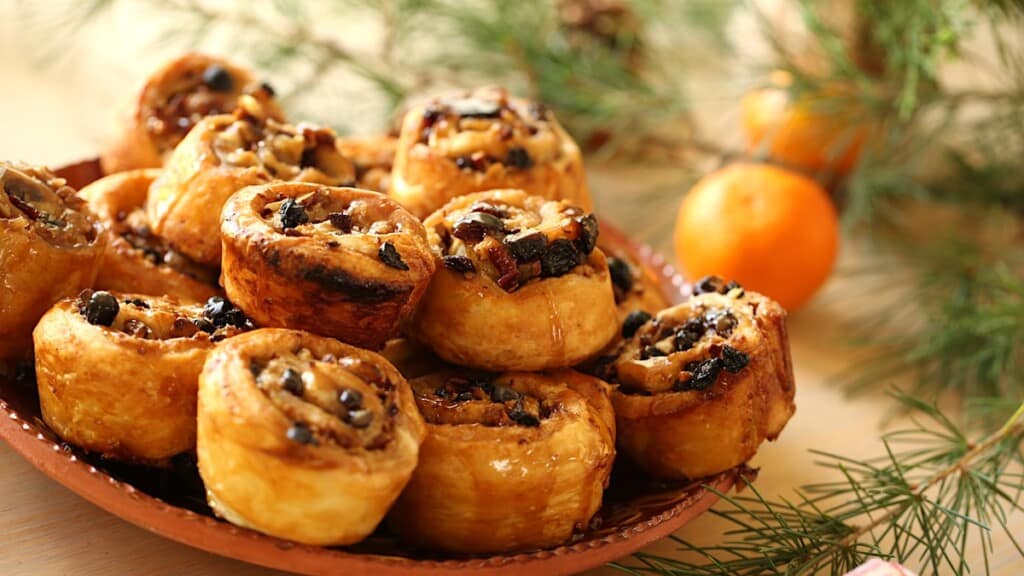 Sticky Buns with Puff Pastry - Entertaining with Beth