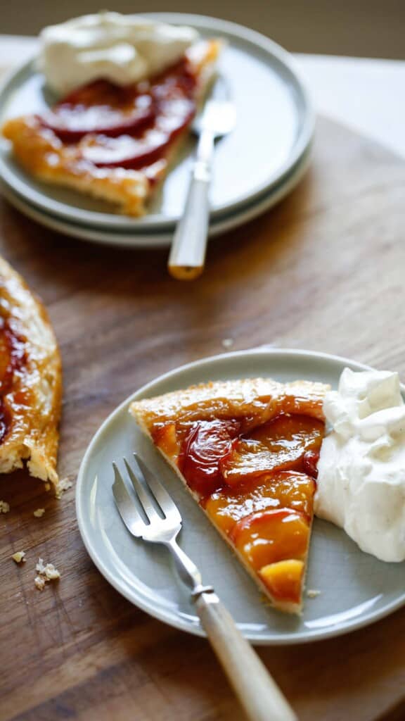 Peach Tarte Tatin - Entertaining with Beth
