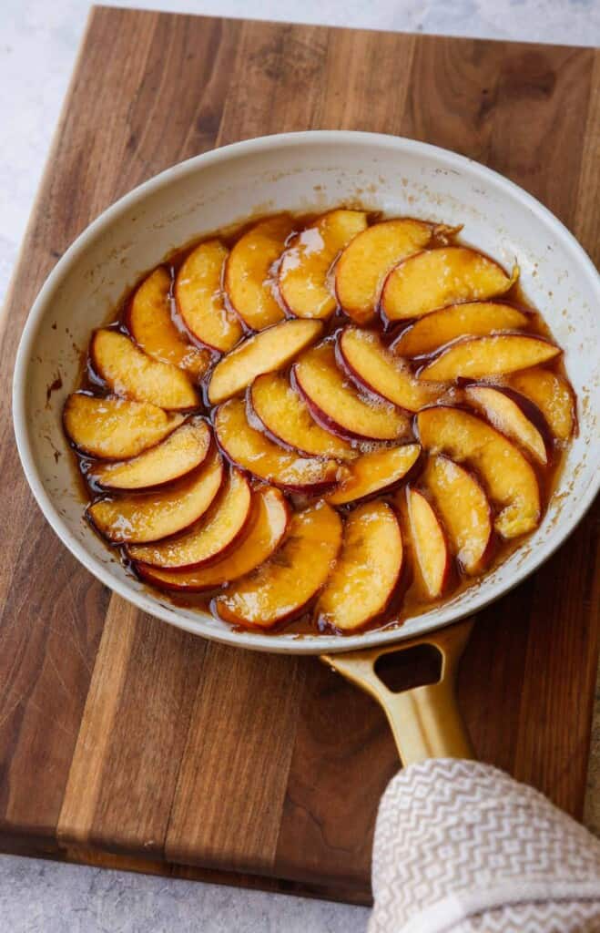 Peach Tarte Tatin - Entertaining with Beth