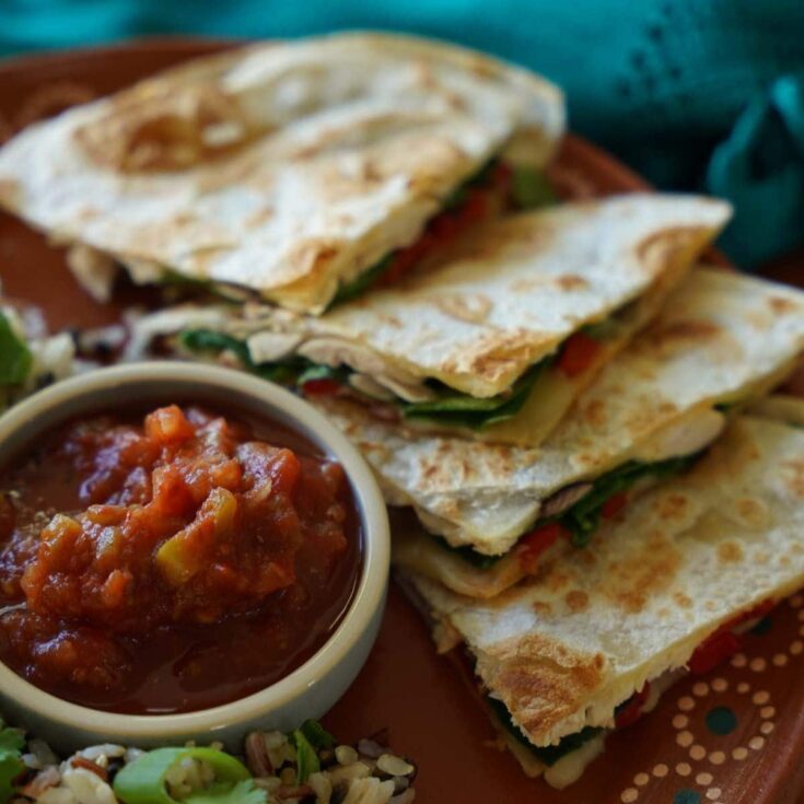 Easy Chicken Quesadilla Recipe - Entertaining with Beth