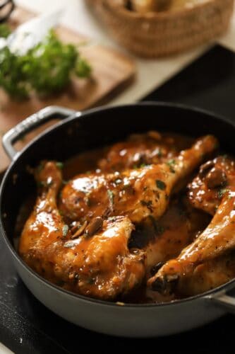 Hunter's Chicken (Poulet Chasseur) - Entertaining with Beth